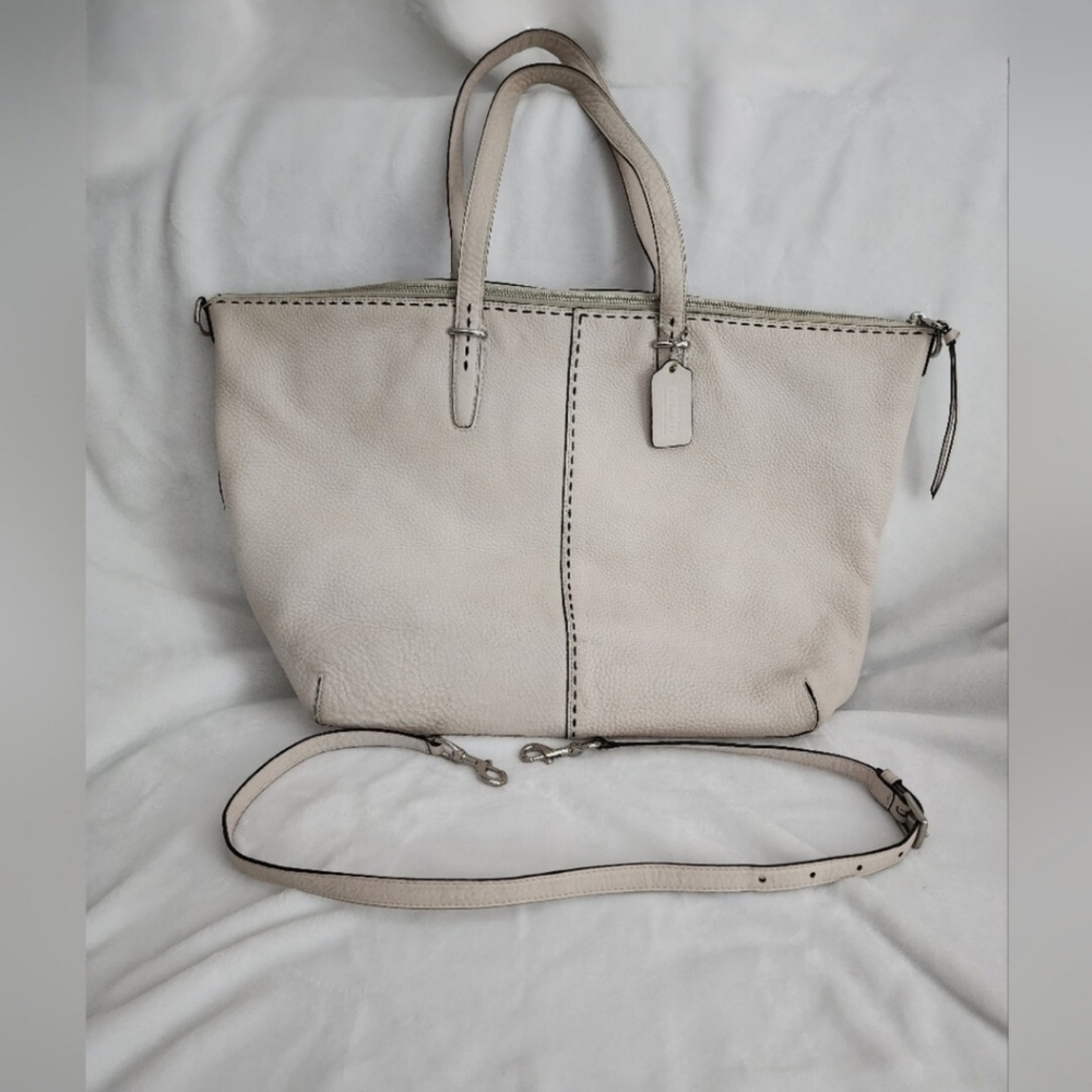 Coach Large Bleecker Cooper Pebbled Leather Satchel T… - Gem